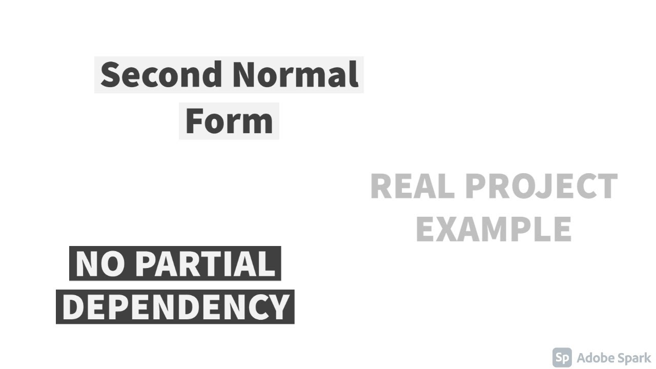 Second Normal Form In DBMS Second Normalization Form Second Normal Form Second Normal Form In DBMS Second Normalization Form Second Normal Form
