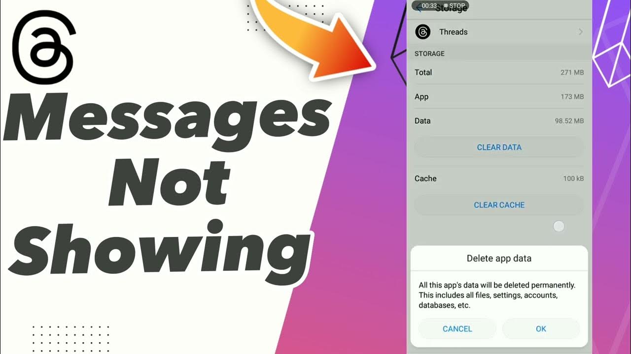 How to Fix threads messages not showing - YouTube