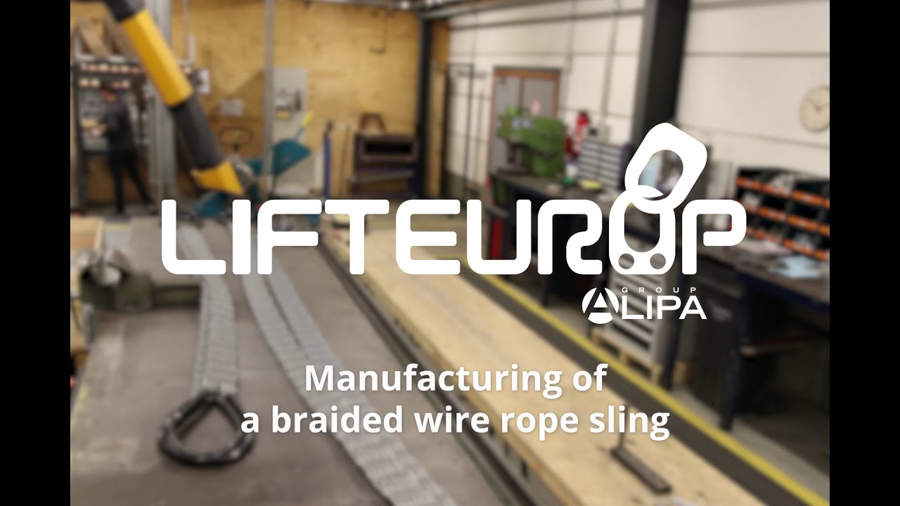 Braided wire rope sling – manufacturing process - YouTube