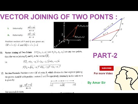 VECTOR JOINING OF TWO POINTS (CBSE | CHSE | ICSE | JEE) - YouTube