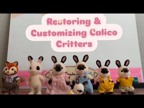 Restoring & Customizing Calico Critters [DIY] 🎨🐇 - YouTube