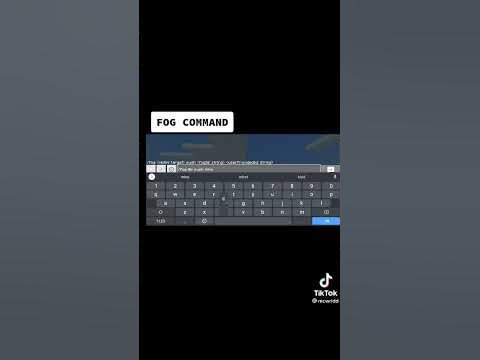 fog command #minecraft - YouTube
