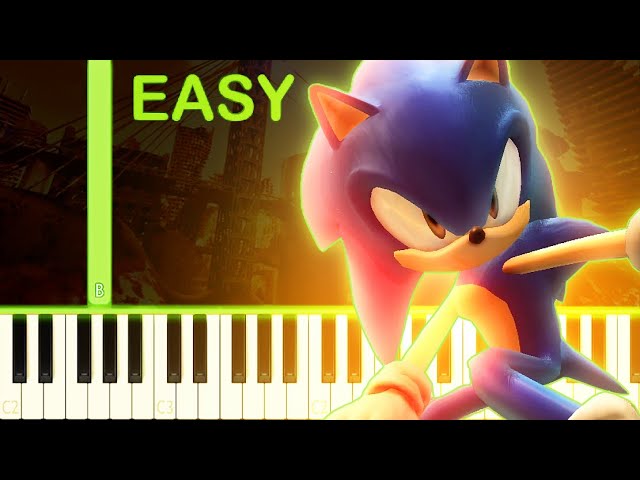 Crisis City | SONIC THE HEDGEHOG - EASY Piano Tutorial - Videos For Kids