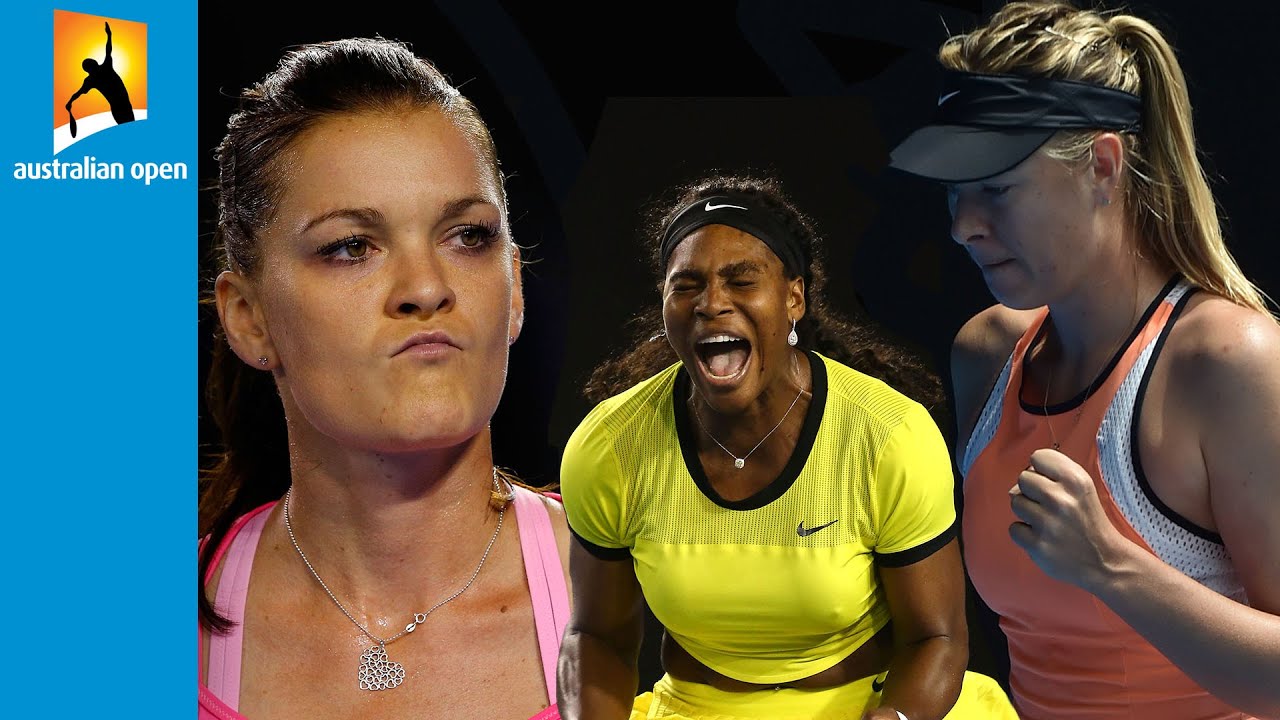 Top 5 women's hot shots | Australian Open 2016 - YouTube