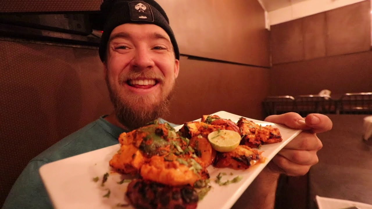 eating bomb food in india - YouTube