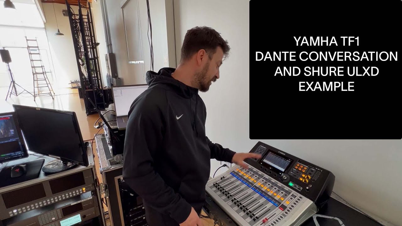 YAMAHA TF1 DANTE INTRO - SHURE ULXD EXAMPLE - YouTube