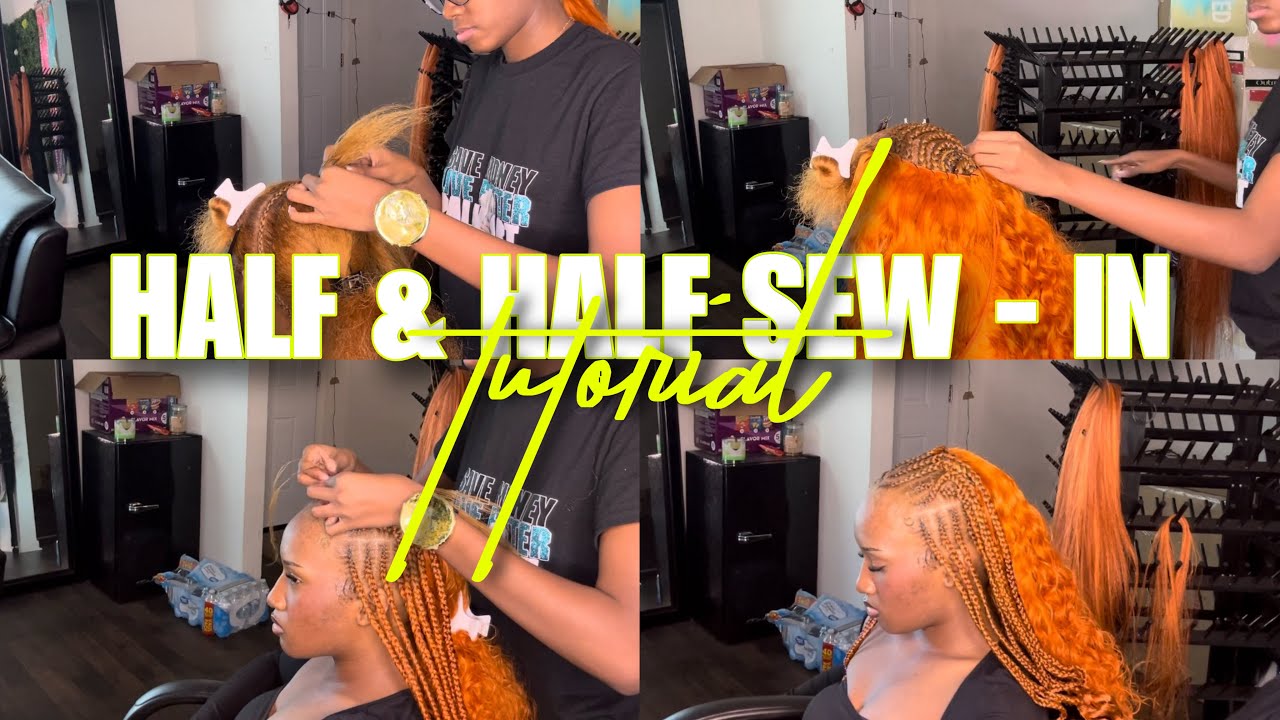 APPOINTMENT GONE WRONG ?!! | half & half sew-in tutorial | - YouTube