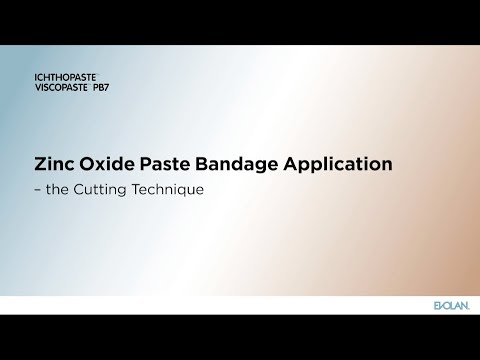 Zinc Oxide Paste Bandage Application – The Cutting Technique - YouTube