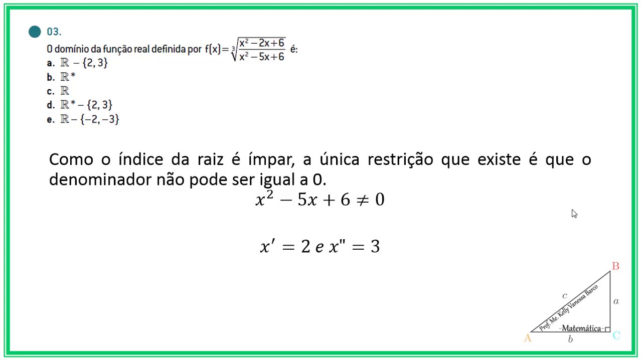 Exercícios - Domínio, contradomínio, imagem e gráfico de uma função ...