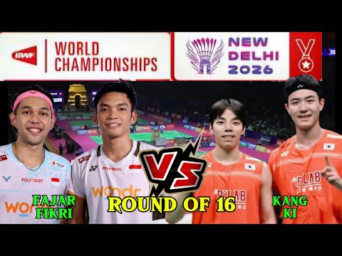 Fantastis🔥 Fajar Alfian/Sohibul Fikri VS Kang Min/Ki Dong | Babak 16 Besar World Championships 2026