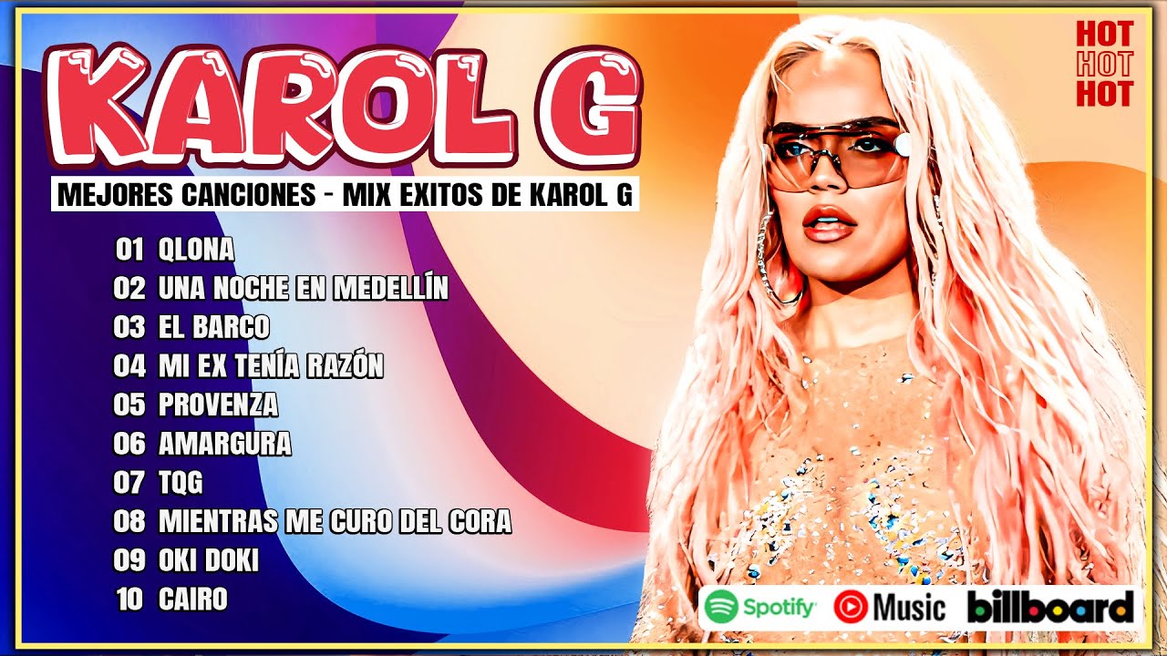 Karol G Mix 2024 - Grandes Exitos De Karol G - Canciones de Karol G ...