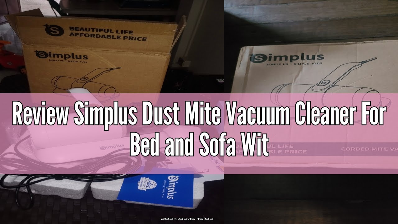Review Simplus Dust Mite Vacuum Cleaner For Bed and Sofa With 3-Stage ...