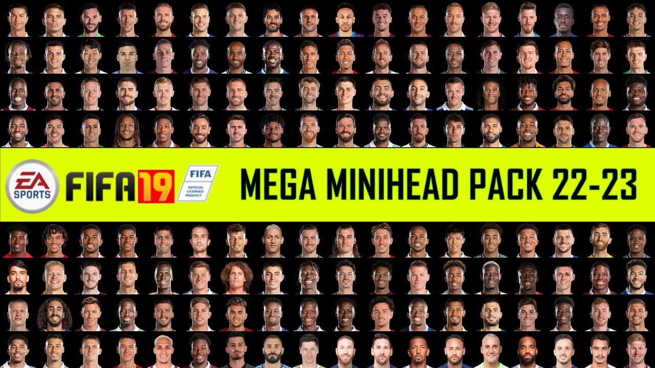 FIFA 19 | MEGA MINIHEADS PACK FROM FIFA 23 (Also includes ESCOLAS AIO ...