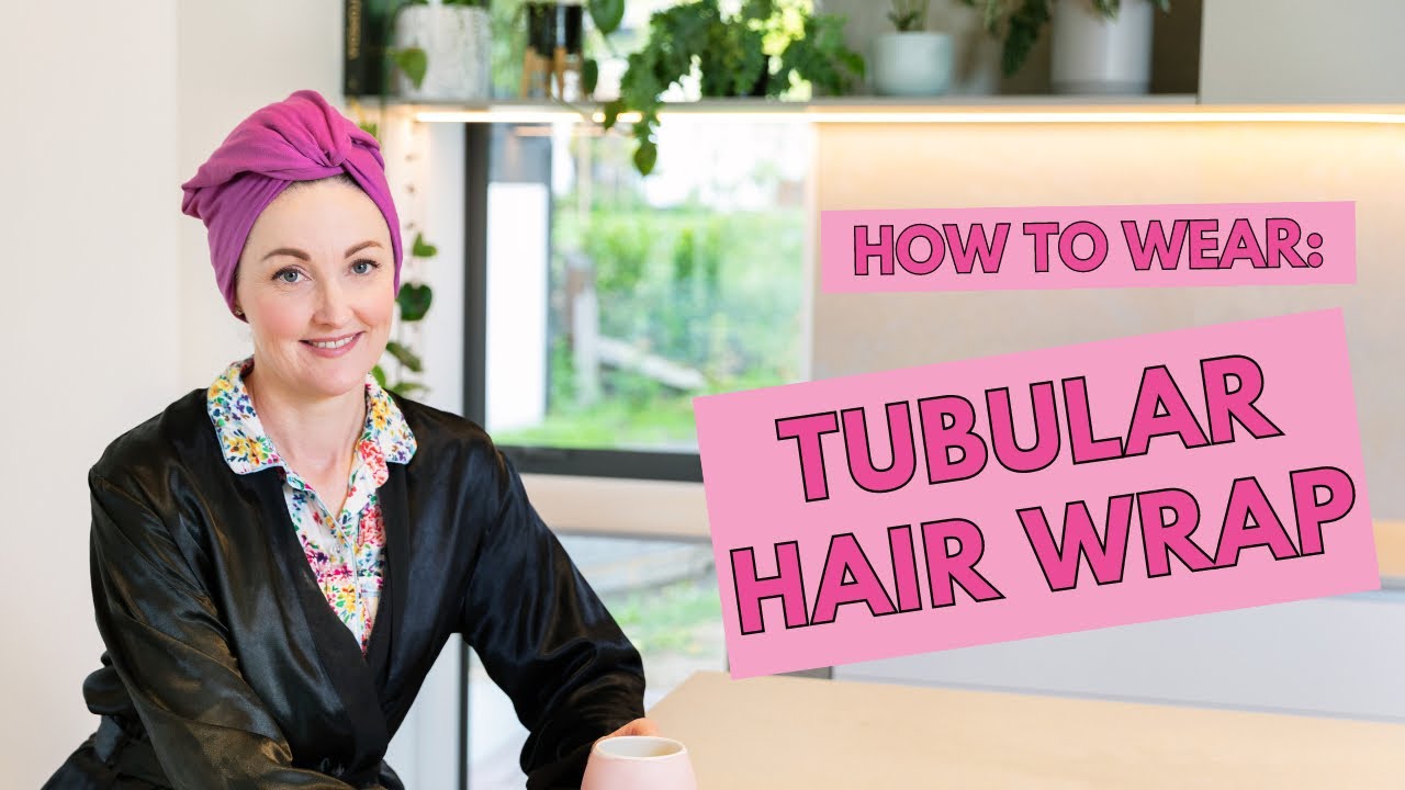 How To Wear Your Splash Happy Silk Lined Tubular Hair Wrap - YouTube