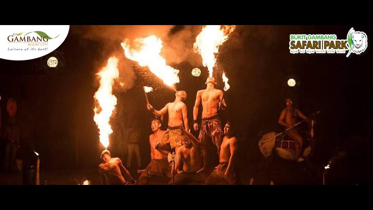 Bukit Gambang Night Safari Yabara Fire Show (Full Show) - YouTube