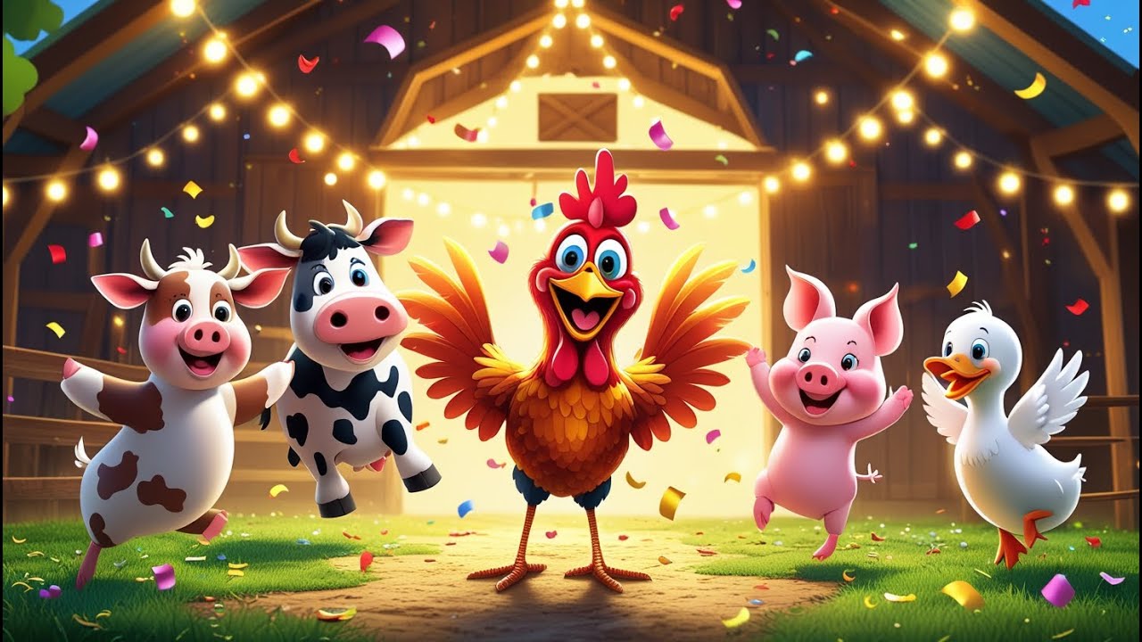 Farm Animal Dance Party! 🐄🎶 Fun Kids Song | Dancing Animals | Nursery ...