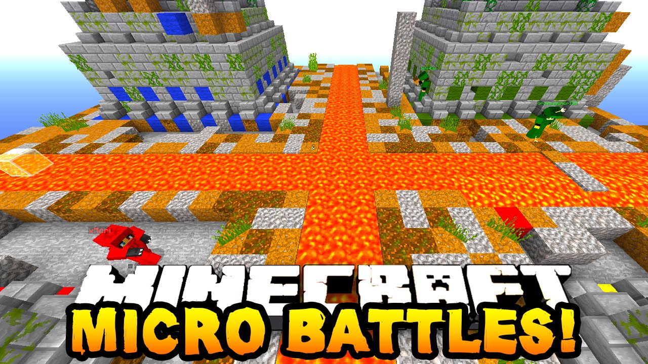Minecraft MICRO BATTLES! "FUNNY GAME!" #18 - w/ TBNR SQUAD! - YouTube