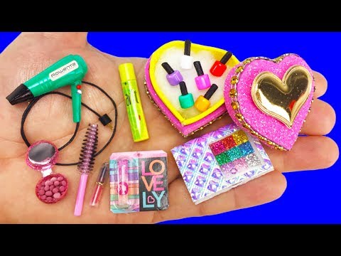 16 DIY MINIATURE IDEAS for BARBIE ~ BIG MAKEUP COLLECTION, BARBIE HACKS and more!