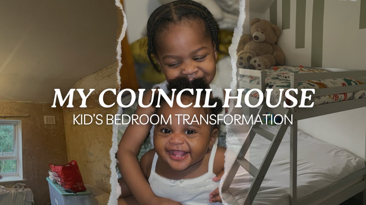 MY COUNCIL HOUSE JOURNEY - EP 2: the KIDD’s bedroom, prep, decorating ...