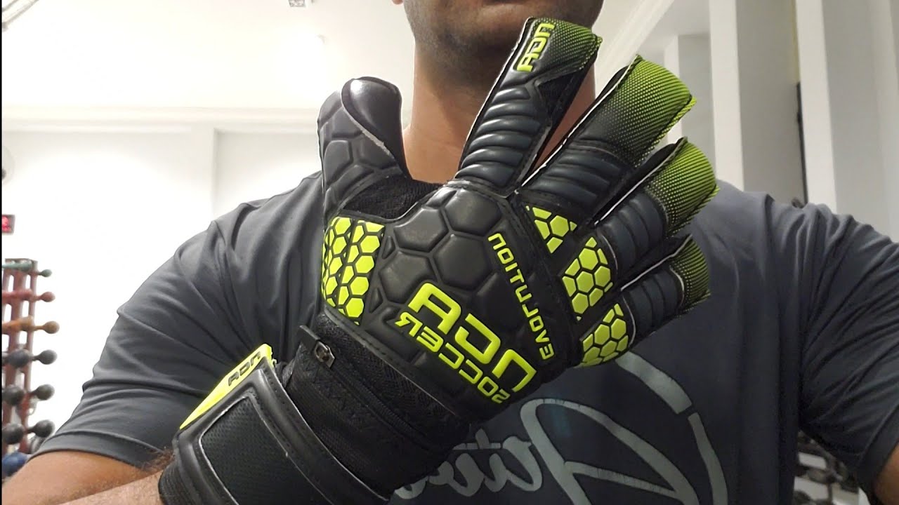 Luva de Goleiro NGA Soccer Evolution Neon - YouTube