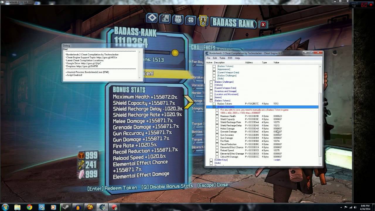 Borderlands 2 cheat engine run speed - polresimply