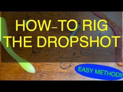 How-To Rig The Dropshot. EASY and EFFECTIVE - YouTube