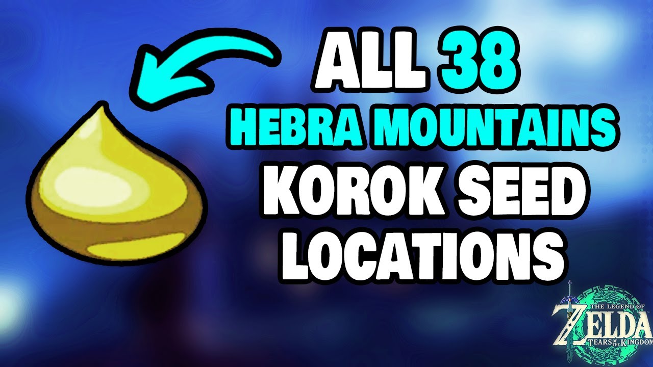 ALL 38 Hebra Mountains Korok Seed Locations in Zelda Tears of the ...