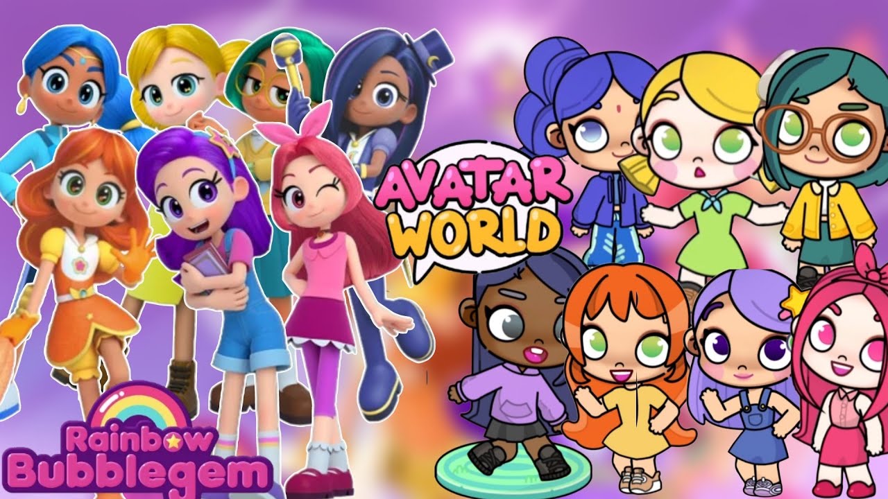 How to make Rainbow Bubblegem Characters into Avatar World #avatarworld ...