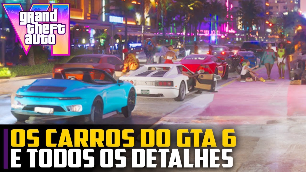 Os CARROS do GTA 6 e todos os DETALHES - YouTube