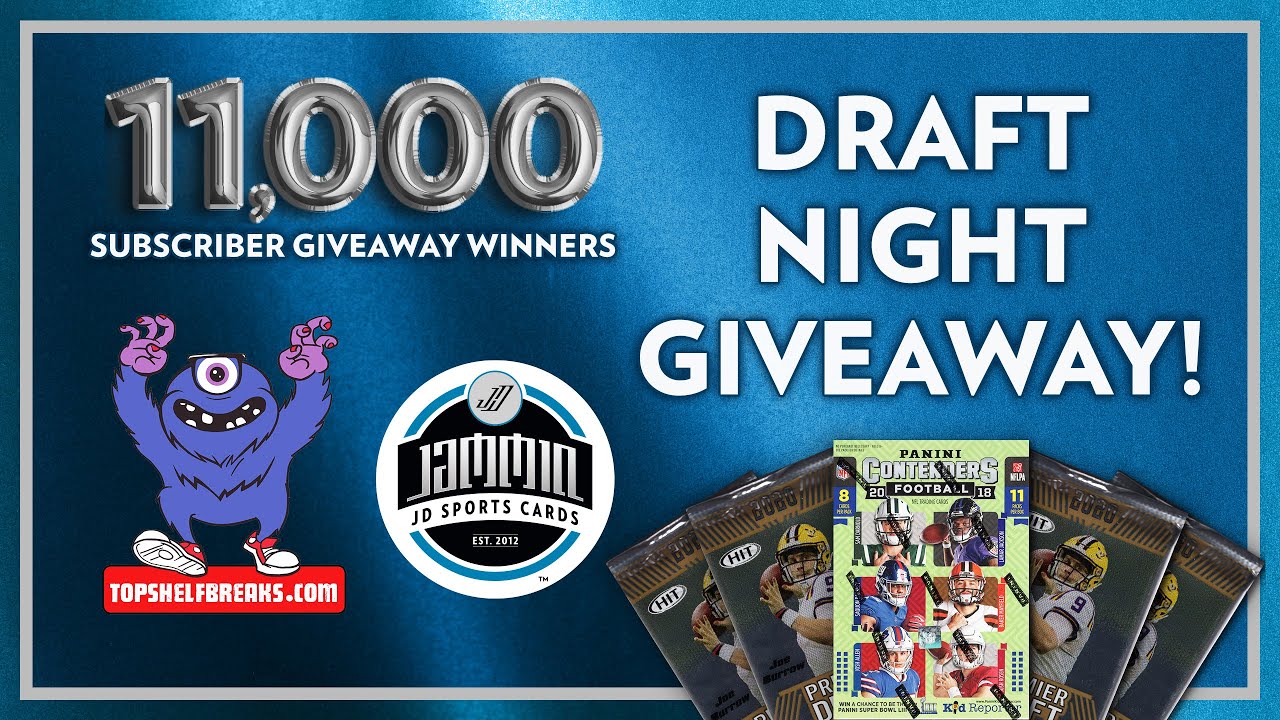 11k Giveaway Winners | NFL DRAFT NIGHT GIVEAWAYS!!! - YouTube
