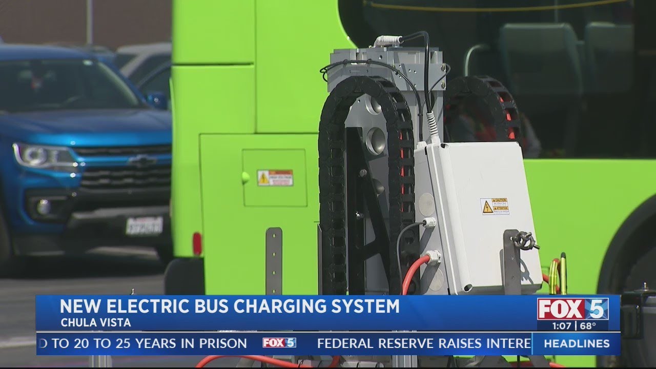 MTS Begins Building Electric Bus Charger Depot - YouTube