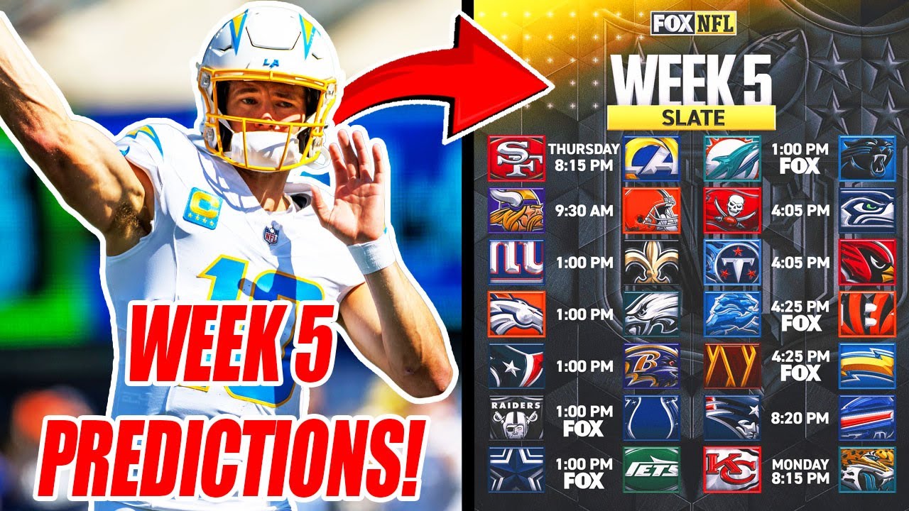 PERFECT NFL Week 5 Predictions And Picks 2025! 🔥 - YouTube