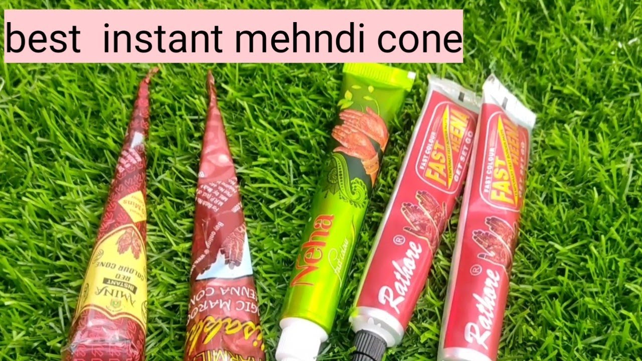 5 best instant mehndi cone review/best instant mehndi - YouTube