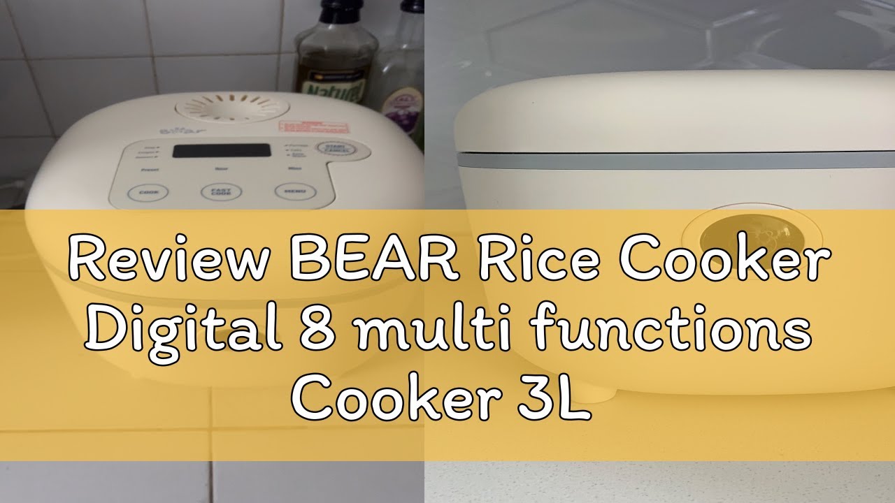 Review BEAR Rice Cooker Digital 8 multi functions Cooker 3L (DFB-B30R1 ...