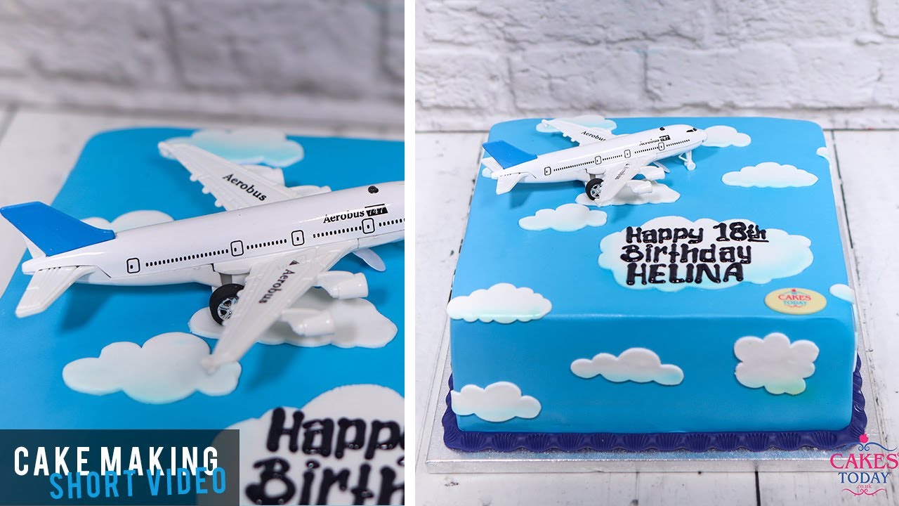 Aeroplane Cloud Cake - YouTube