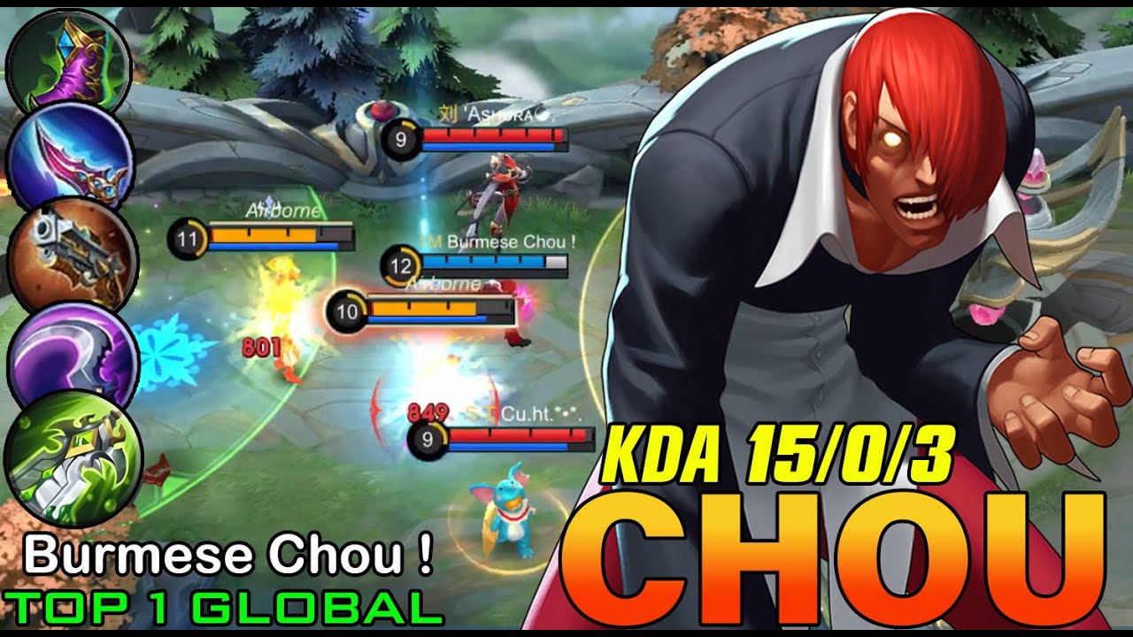 Deadly Kick Combo !! Monster Chou Full Damage Build! - Top 1 Global ...