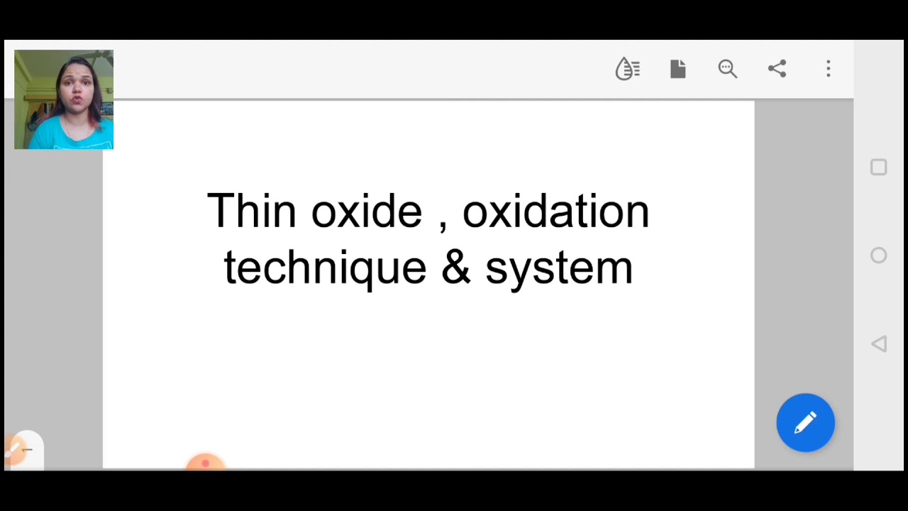 #dryoxidation #wetoxidation Oxidation process in VLSI - YouTube