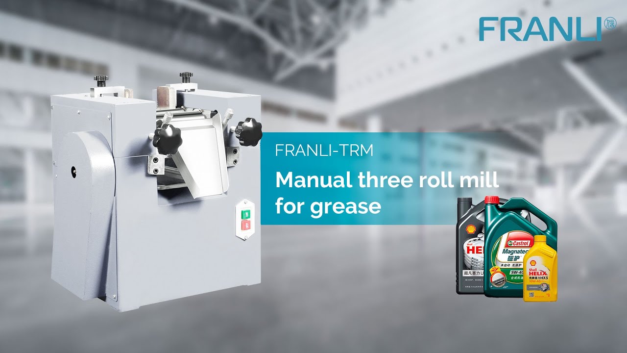 Three Roll Mill For Grease - YouTube