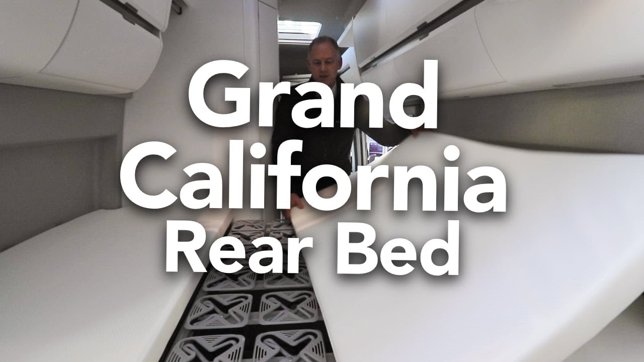 Grand California 600 Rear Bed in Detail | California Chris - YouTube