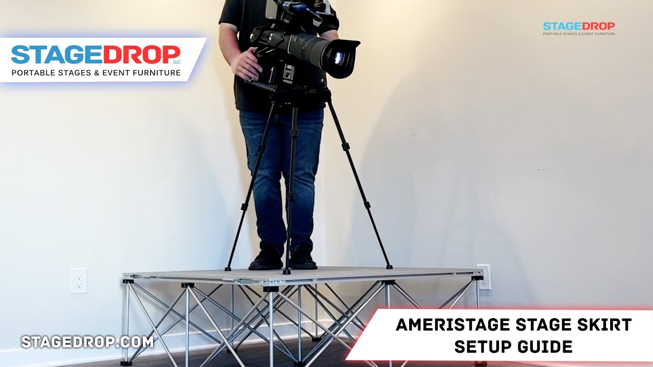 IntelliStage Lightweight Camera Risers - StageDrop - YouTube