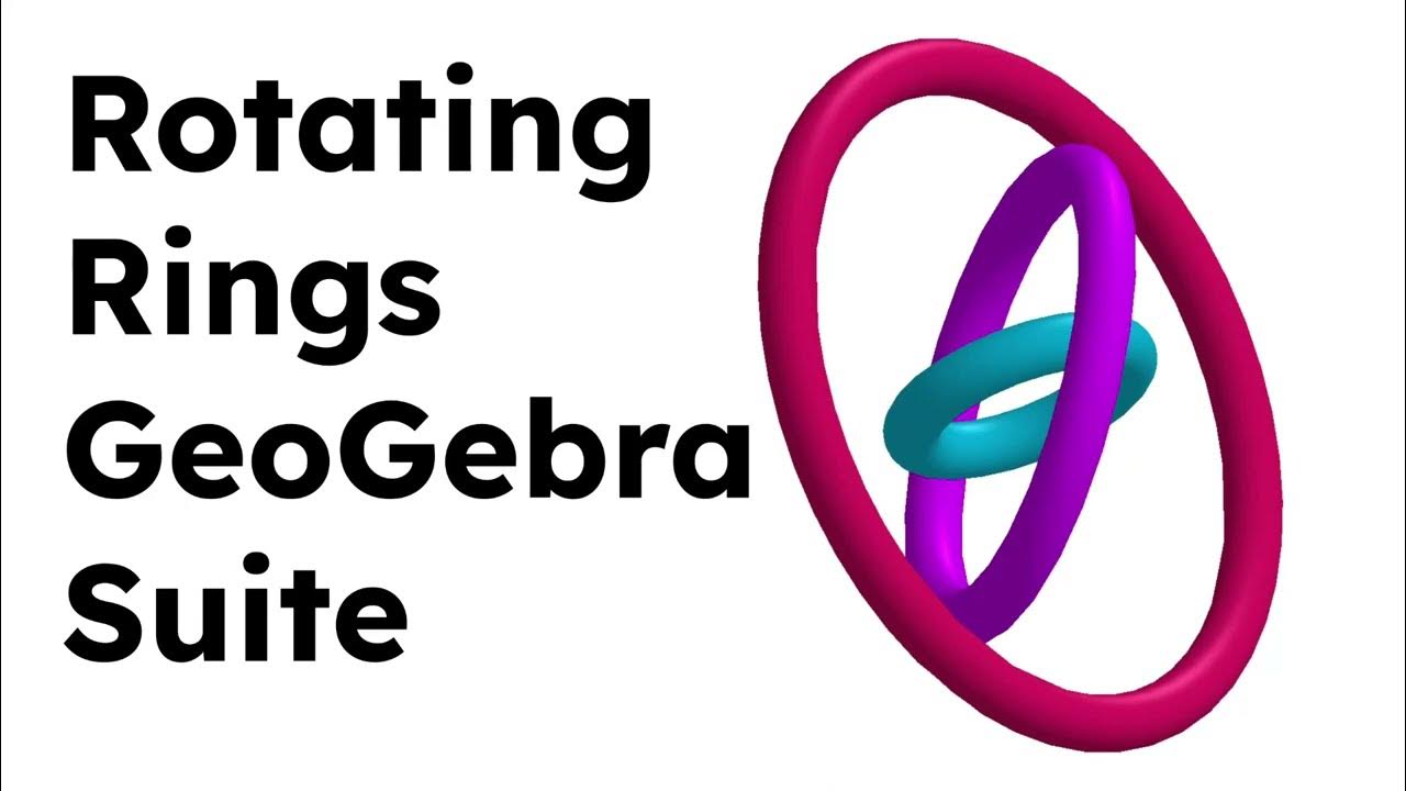 Rotating rings | #geogebra suite app - YouTube