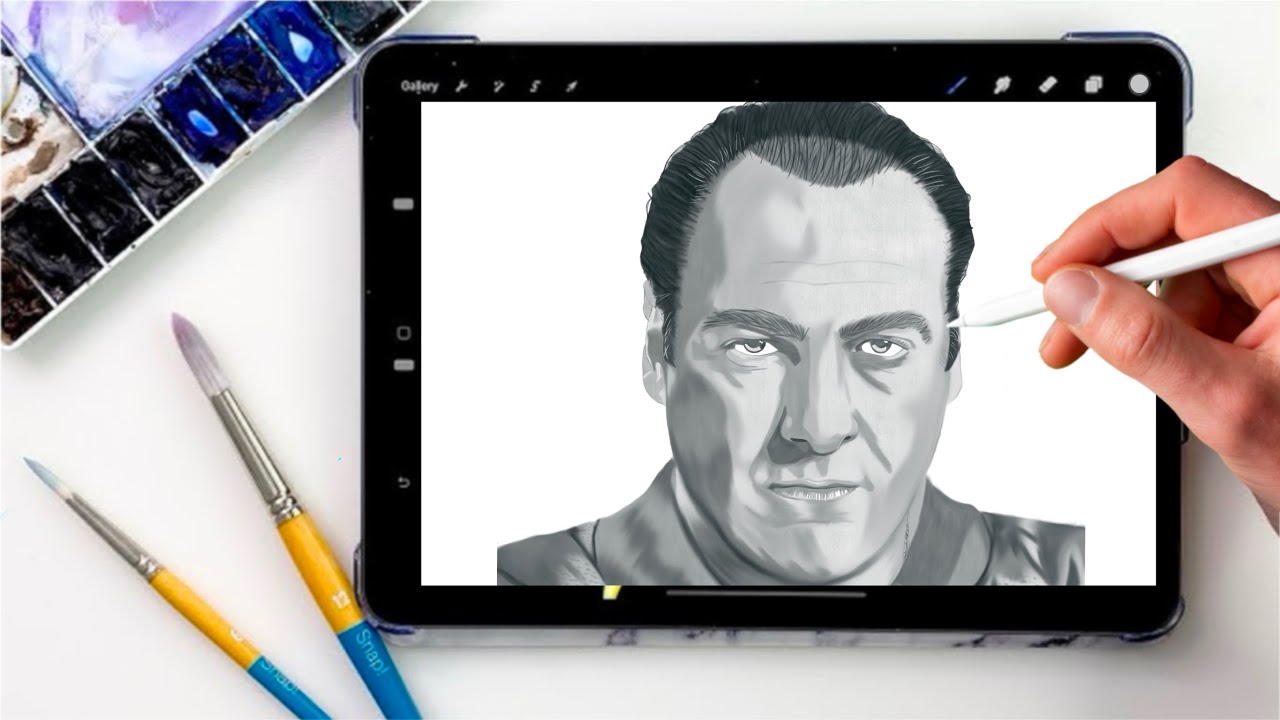 Drawing Tony Soprano from The Soprano’s | Digital Art | Procreate | JBD ...