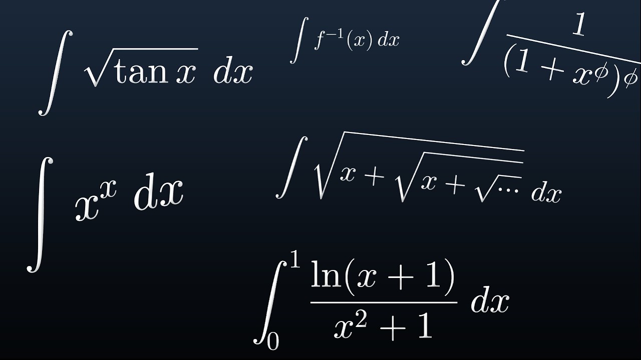 Absolutely Amazing Integrals (Compilation) - YouTube