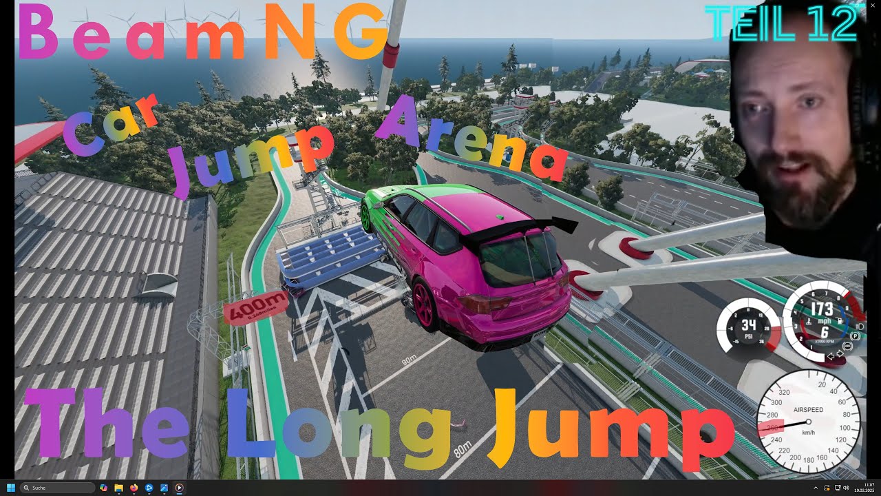 BeamNG drive Car Jump arena The long Jump teil 12 - YouTube