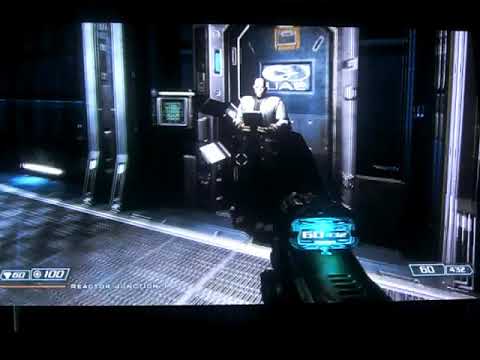 Doom 3 playthrough part 11: quickly helping a scientist - YouTube