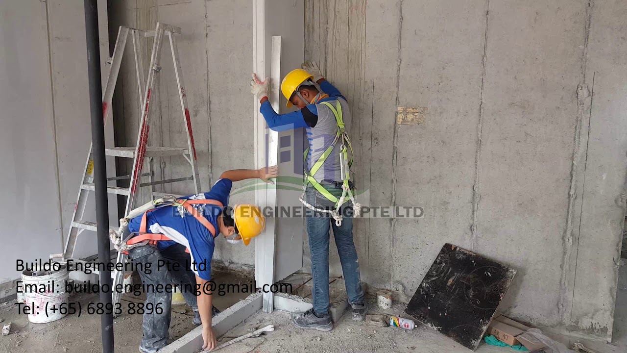 Buildo ALC Wall Panel Installation - YouTube