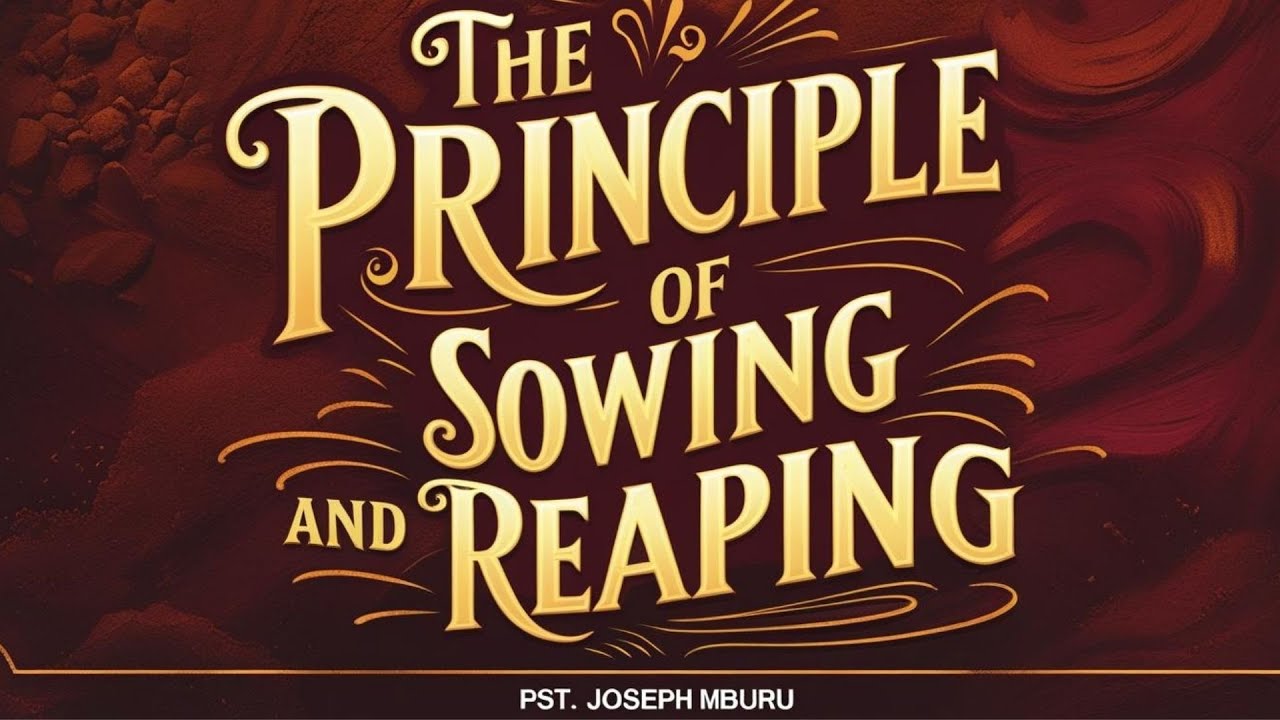 Principle of Sowing and Reaping | Pst. Joseph Mburu - Conference 2025 ...