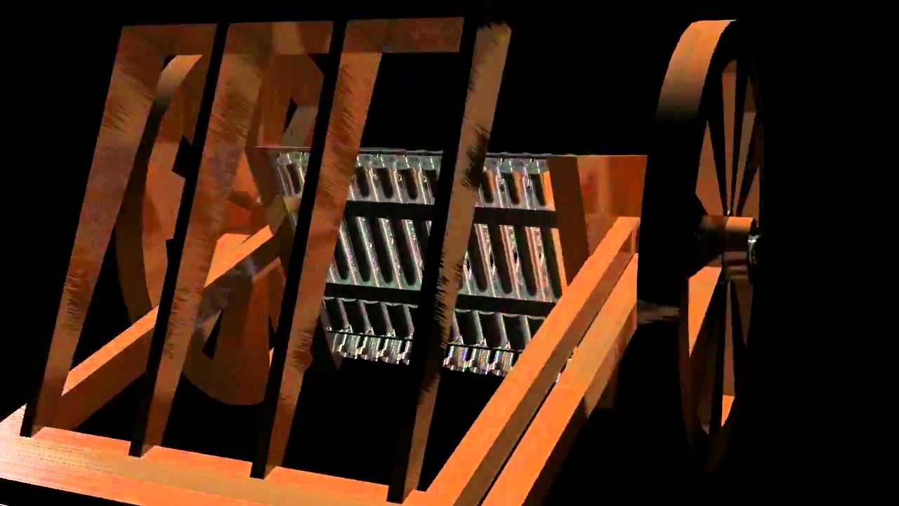Leonardo Da Vinci Machine Gun - YouTube