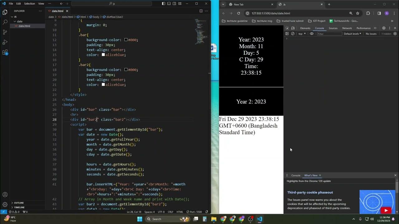 how to print months and week name in english speling with JavaScript Date Function - YouTube