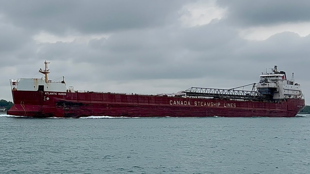 Atlantic Huron Freighter Salute - YouTube